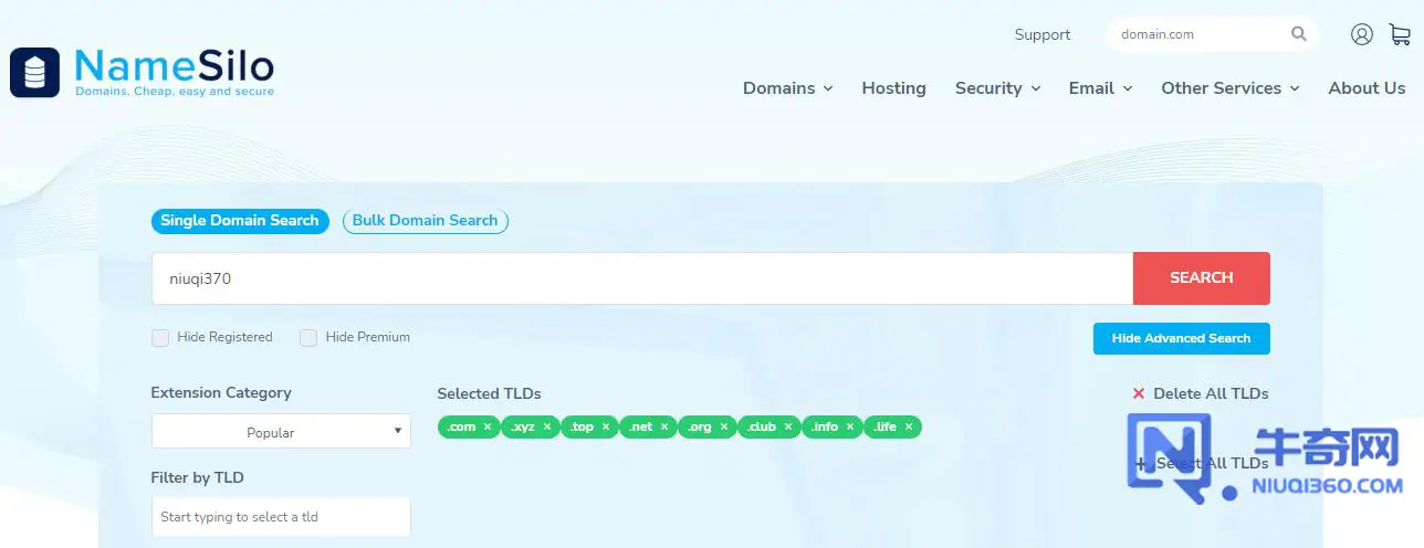 【图文】NameSilo域名注册详细教程 - 牛奇网